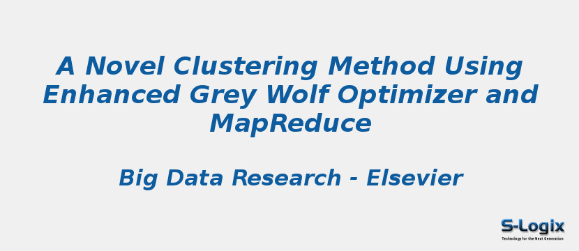 An efficient clustering method for MapReduce | S-Logix