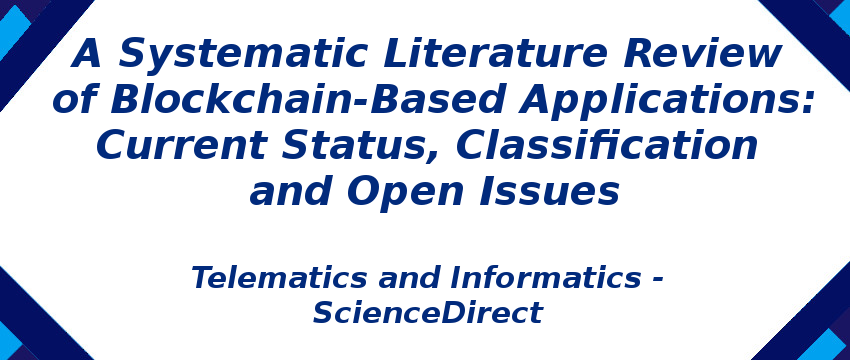 A Systematic Literature Review Of Blockchain Applications S Logix