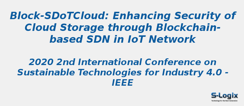 Block-SDoTCloud: Enhancing Security of Cloud Storage | S-Logix