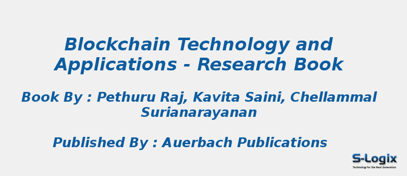 Best Research Books in Blockchain Technology and Applications | S-Logix