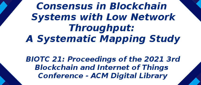 Consensus in Blockchain Systems with Low Network Throughput | S-Logix
