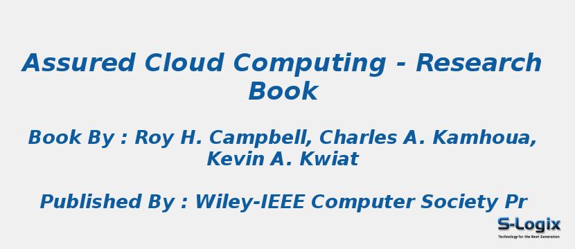 Leading Research Books in Assured Cloud Computing | S-Logix