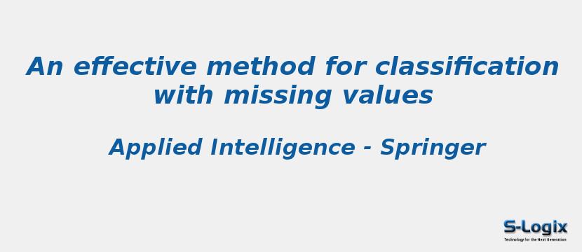 An Effective Method For Classification With Missing Values Python