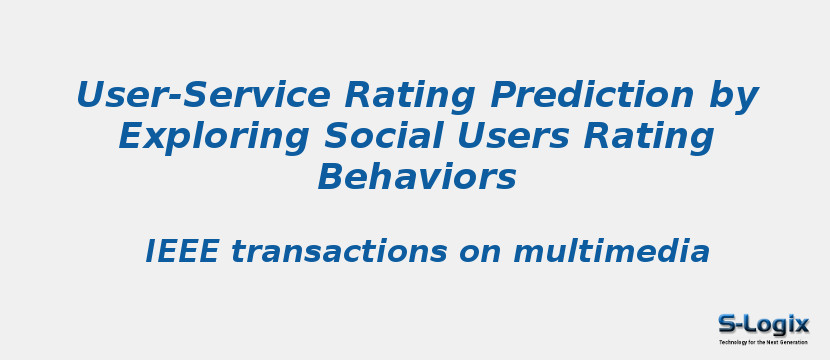 User Service Rating Prediction Python Projects S Logix