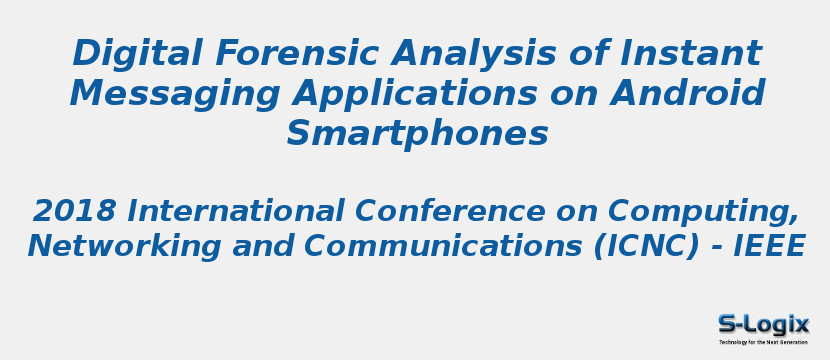 Digital Forensic Analysis Of Instant Messaging Applications S Logix