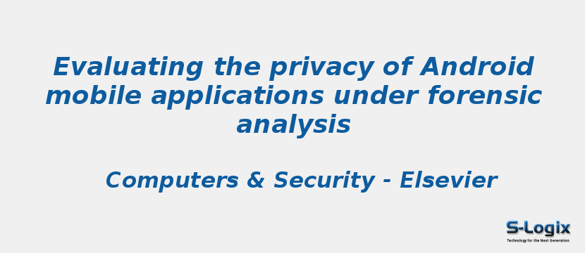 Evaluating The Privacy Of Android Mobile Applications S Logix