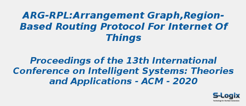 Arrangement Graph,Region-Based Routing Protocol for IOT | S-Logix