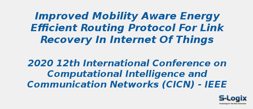 Mobility Aware Energy Efficient Routing Protocol For Link S Logix