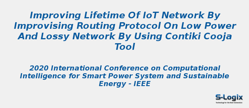 Improvising Routing Protocol On Low Power And Lossy Network Contiki