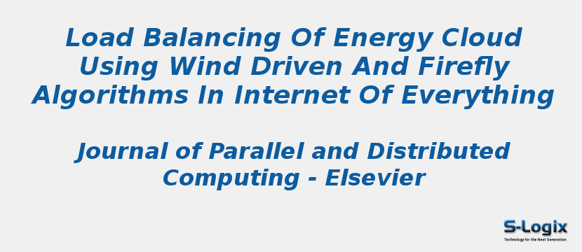 Energy cloud using wind driven and firefly algorithms | S-Logix