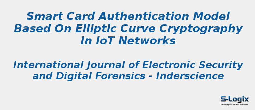 Smart card authentication model - Contiki Cooja Project | S-Logix | S-Logix