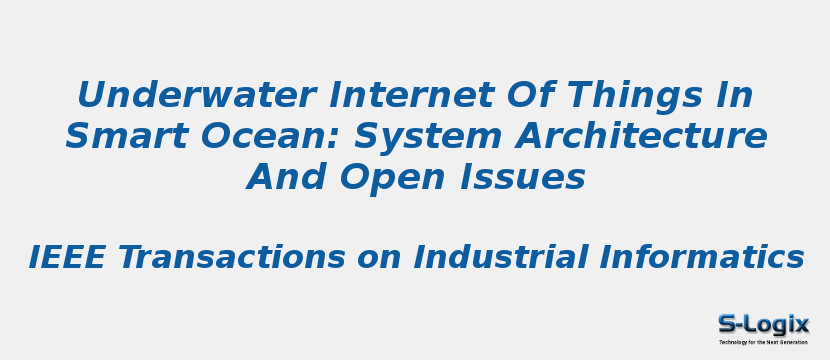 Underwater Internet of Things in Smart Ocean | S-Logix