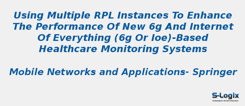 Using Multiple RPL Instances - Contiki Cooja Project | S-Logix | S-Logix