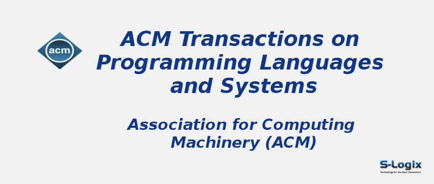 Programming Languages and Systems - Impact Factor | S-Logix