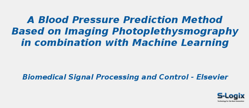 A Blood Pressure Prediction Based Imaging Photoplethysmography | S-Logix