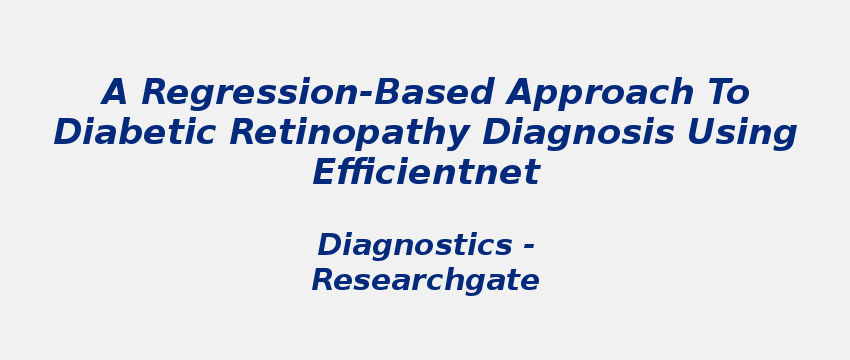 A regression-based approach to diabetic retinopathy | S-Logix