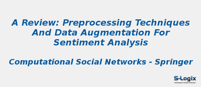 Preprocessing and data augmentation for machine Learning | S-Logix
