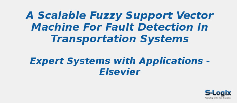 Fuzzy Svm Fault Detection In Transportation System Python Project S Logix