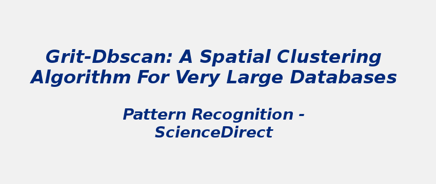 A Spatial Clustering Algorithm For Very Large Databases | S-Logix
