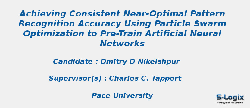 Achieving Consistent Near Optimal Pattern Recognition Phd Thesis S