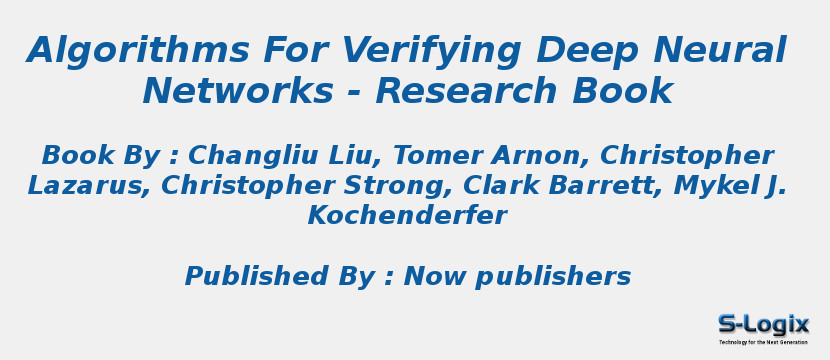 Best Books In Algorithms For Verifying Deep Neural Networks S Logix