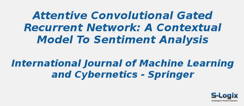 Attentive Convolutional Gated Recurrent Network Python Project S Logix