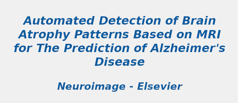 Interesting Research Topic Of Brain Atrophy Patterns Based On Mri For