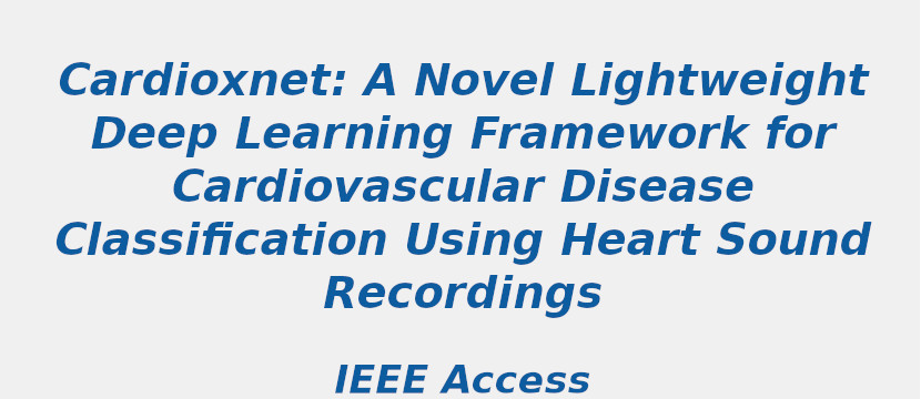 Trending Research Topic For Deep Learning Framework For Cardiovascular
