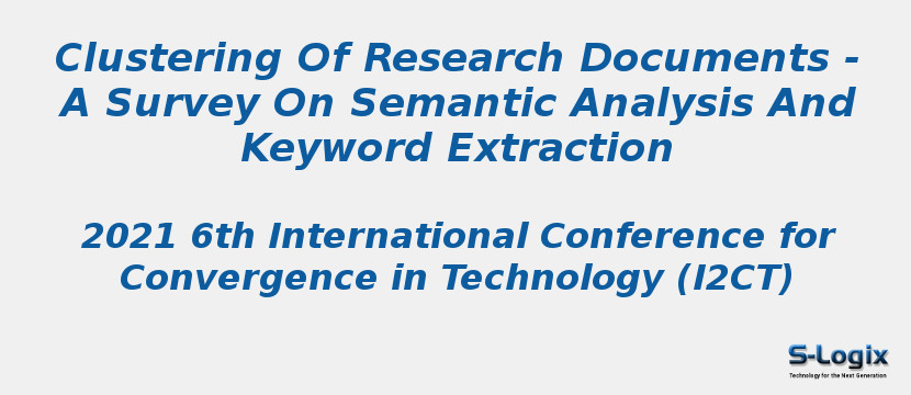 A Survey On Semantic Analysis And Keyword Extraction S Logix