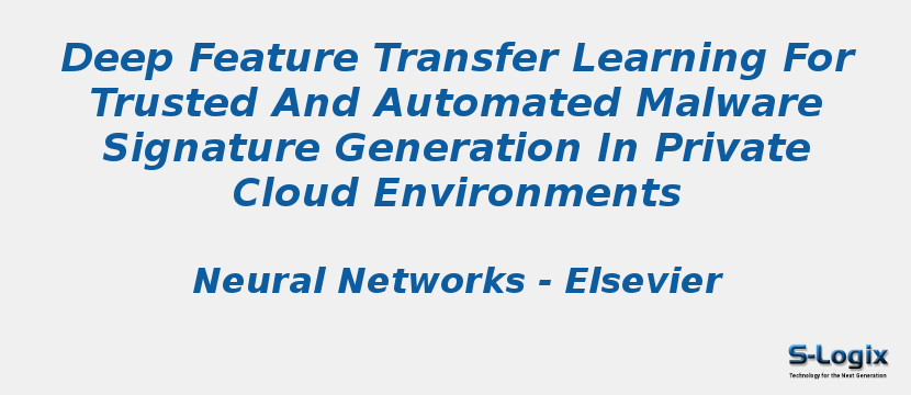 Deep feature transfer learning | S-Logix