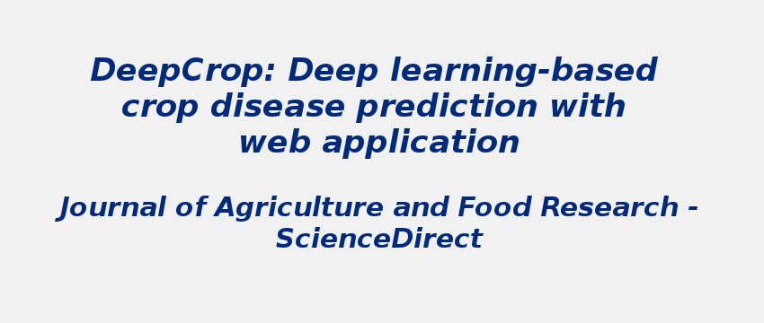 Crop disease prediction with web application | S-Logix
