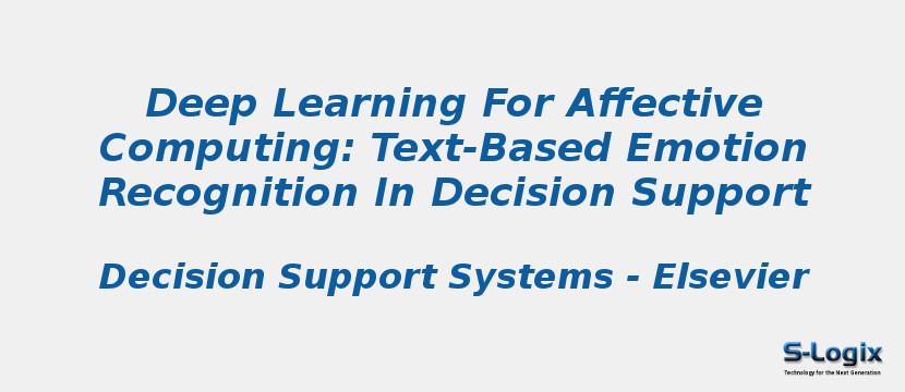 Deep Learning For Affective Computing Python Projects S Logix 1047
