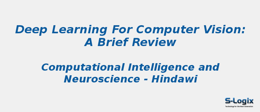 Deep learning for computer vision | S-Logix