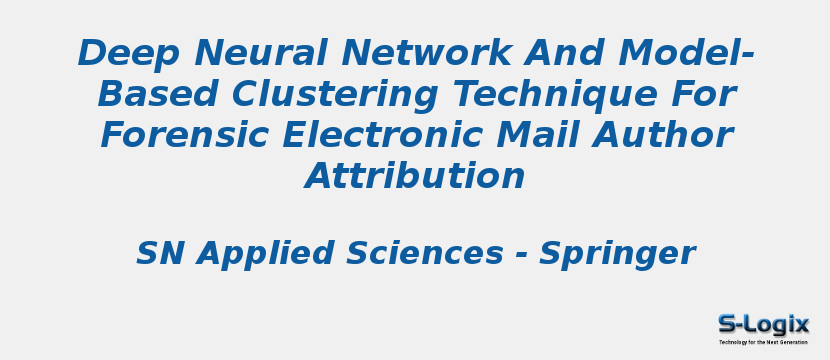 Deep Neural Network And Model Based Clustering Technique S Logix 2284