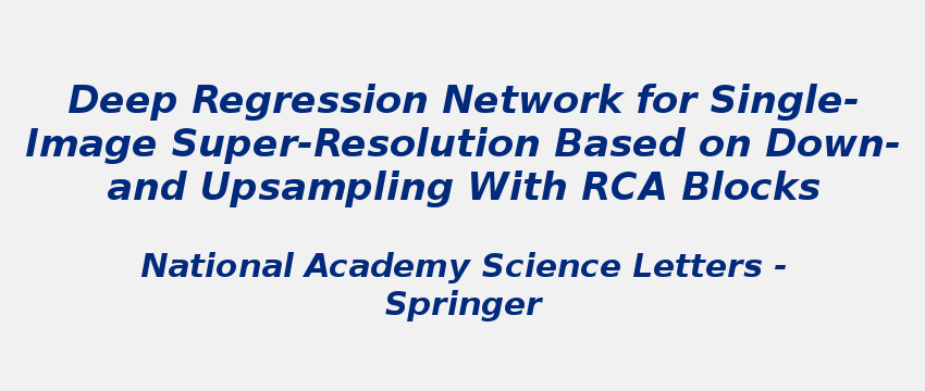 Single-image super-resolution based on down-and upsampling | S-Logix