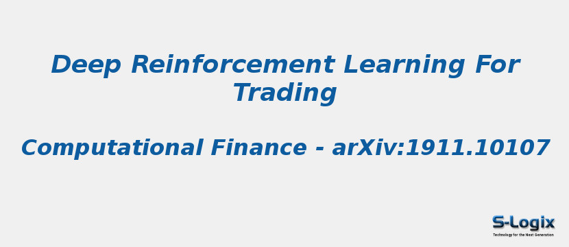 Reinforcement Learning | S-Logix