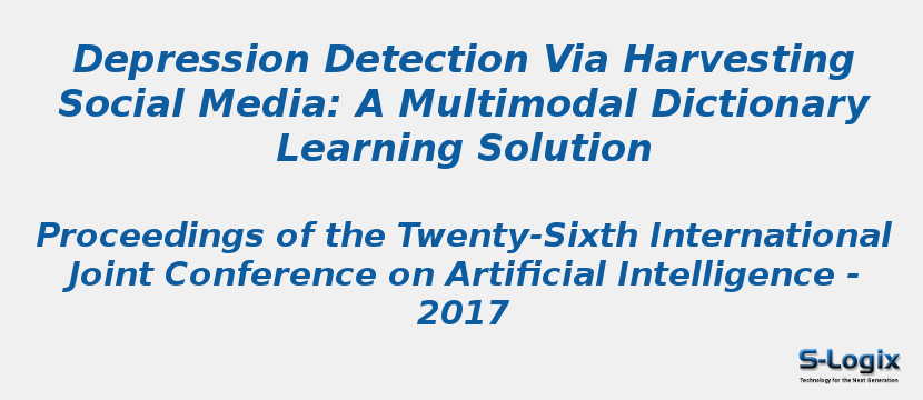Depression Detection Via Harvesting Social Media S Logix