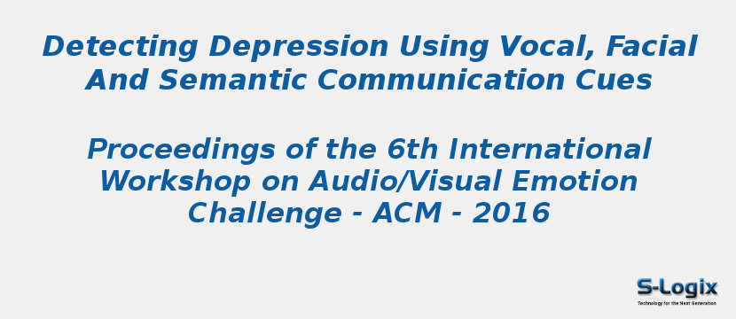 Detecting Depression Using Vocal Facial S Logix