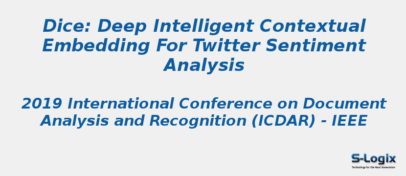 Deep Intelligent Contextual Embedding | S-Logix