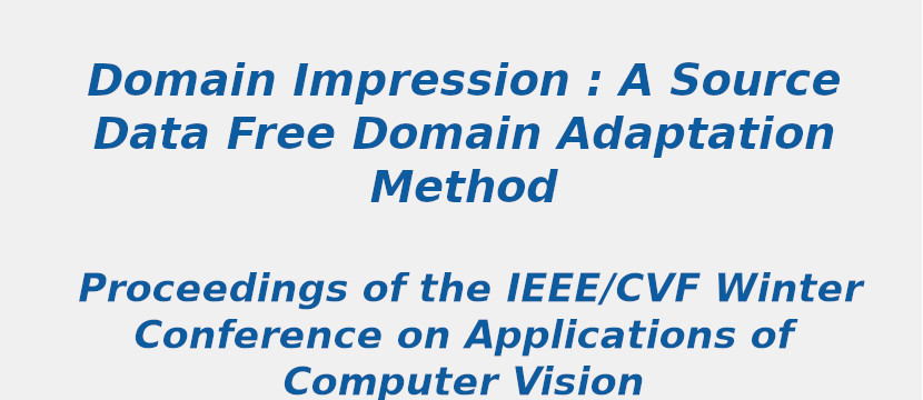 Trending Research Topic in Domain Impression Free Domain Adaptation Method | S-Logix
