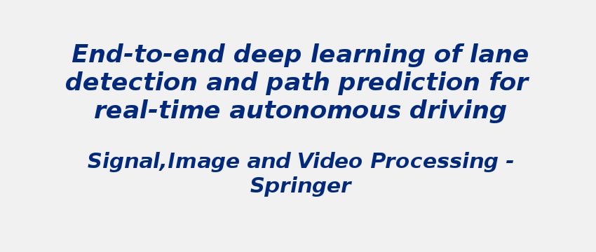 End To End Path Prediction For Real Time Autonomous Driving S Logix