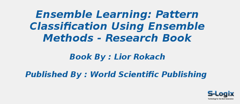 Best Research Books In Ensemble Learning Pattern Classification S Logix
