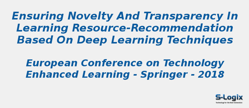 Resource Recommendation Based On Deep Learning Techniques S Logix