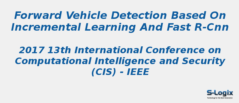 Forward Vehicle Detection Based on Incremental Learning | S-Logix