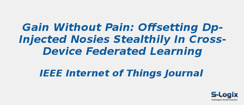Offsetting Dp Injected Nosies Stealthily In Cross Device S Logix