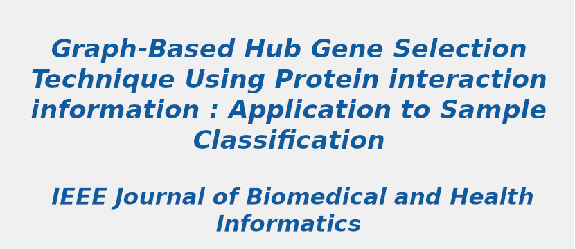Latest Research Topic in Graph-Based Hub Gene Selection Technique Using ...