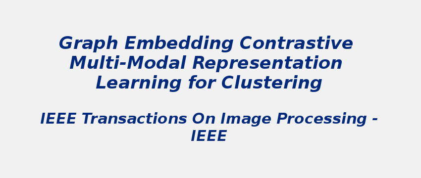 multi-modal representation learning for clustering | S-Logix