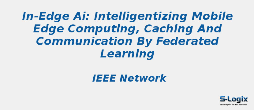 Intelligentizing Mobile Edge Computing Caching S Logix