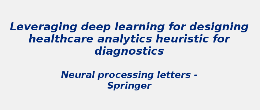 Designing healthcare analytics heuristic for diagnostics | S-Logix
