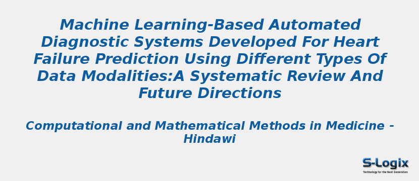 Machine Learning-Based Automated Diagnostic Systems | S-Logix